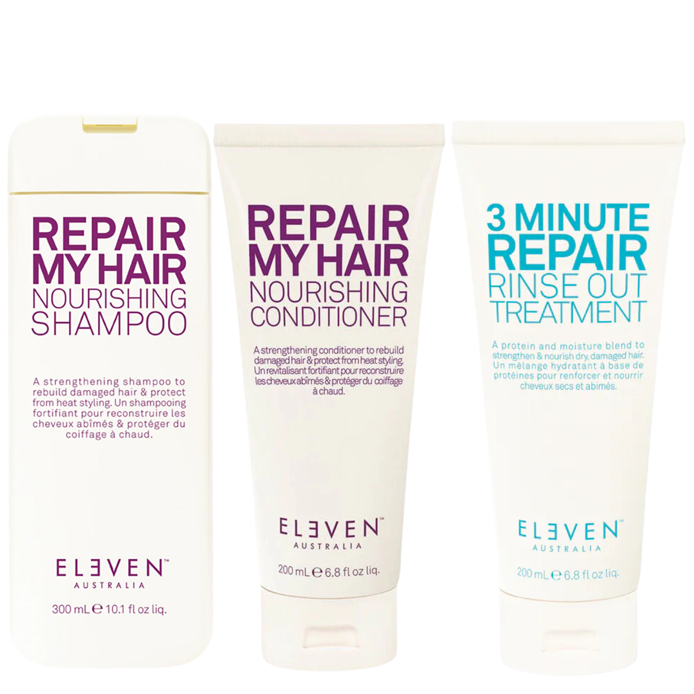 Eleven Repair my Hair Trio - Shampoo, Conditioner & Treatment | Allure ...