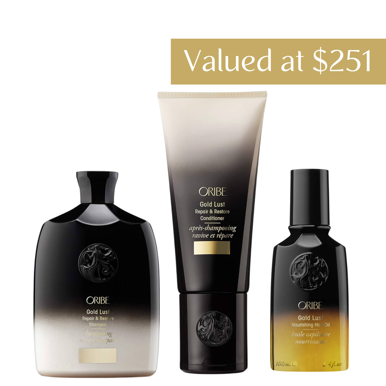 Oribe Gold Lust Trio - Shampoo, Conditioner & Hair Oil | Allure by Epic